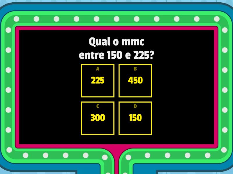 QUIZ SOBRE MMC - Gameshow quiz