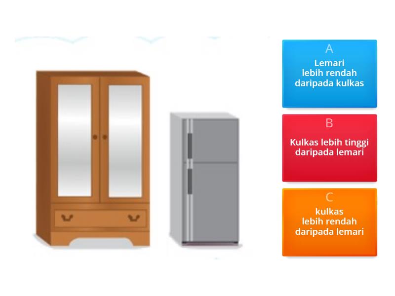 Panjang pendek dan Tinggi rendah benda - Quiz