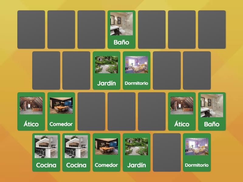 Partes de la casa - Matching pairs