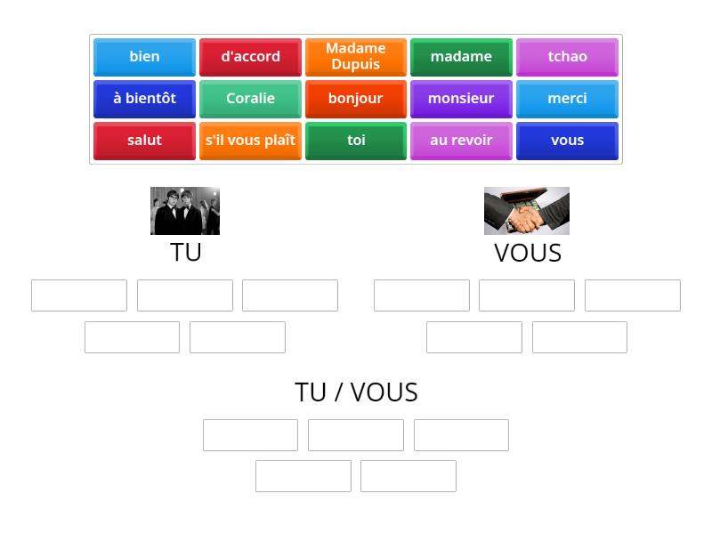 Salutations - Group sort