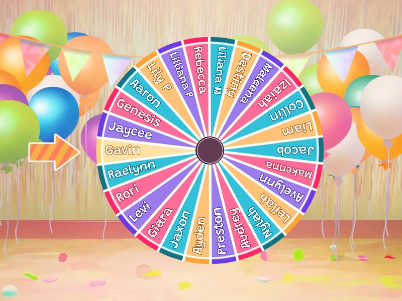 Name Generator - Spin the wheel