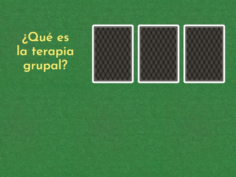 Terapia Grupal - Cuestionario pierde o gana