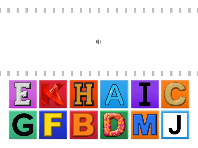 Test alphabet - Find the match