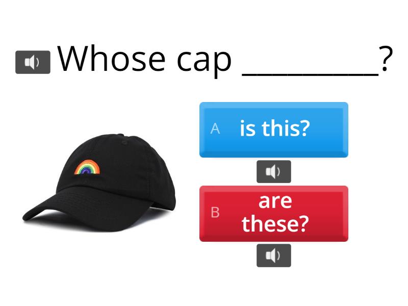 Whose backpack is that?(grammar) - Cuestionario