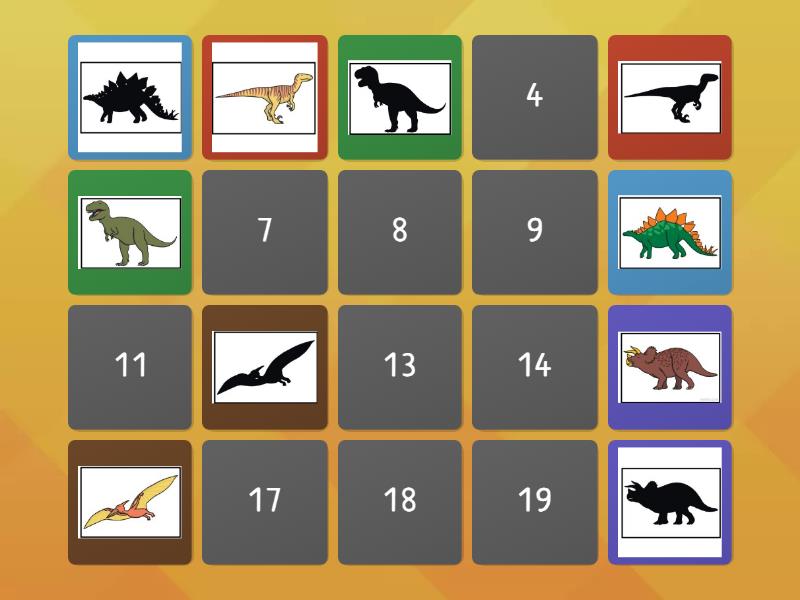 Dinosaur Shadows (Phase B) - Matching pairs