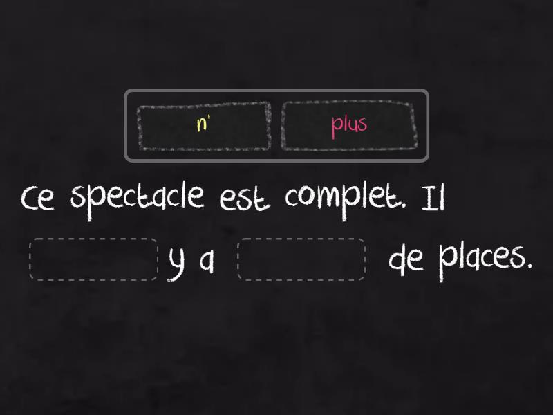 La négation: Ne...plus / Ne ...rien / Ne... personne/ Ne ... jamais ...