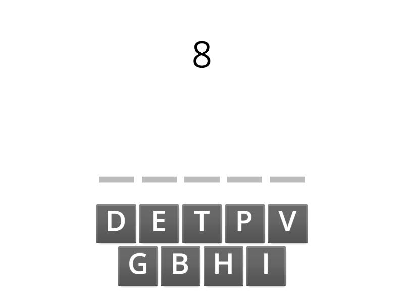 numbers 1-12 b - Spell the word