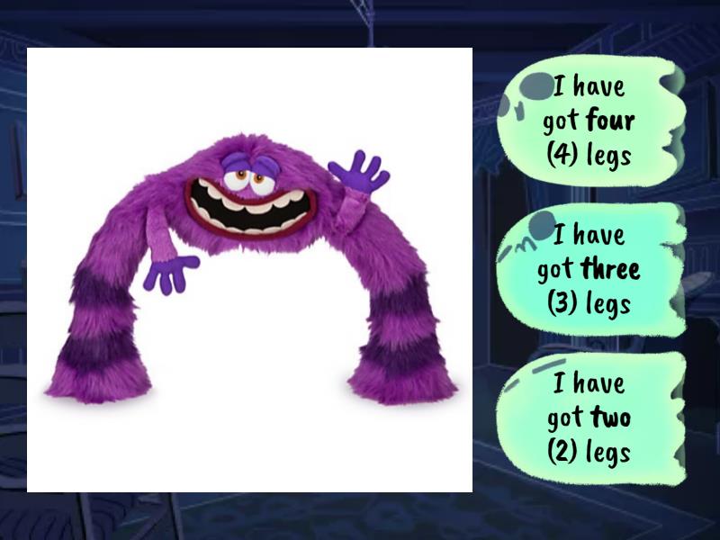 Monsters (body parts + have got) - Quiz