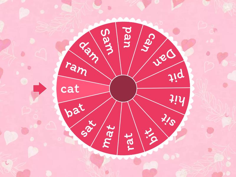 reading cvc - Spin the wheel