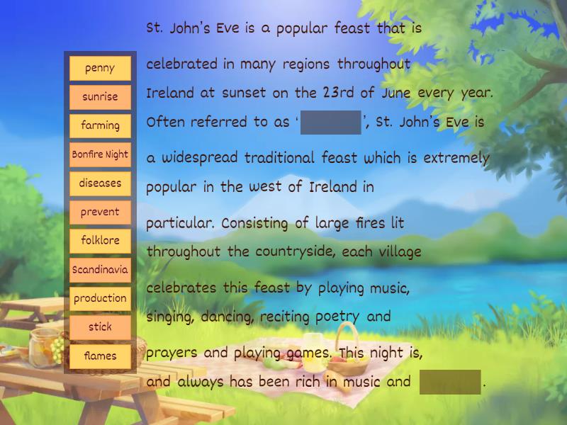St. John’s Eve - Complete the sentence