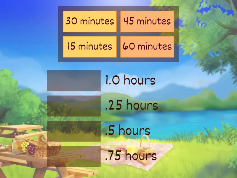 Time Conversions - Match up