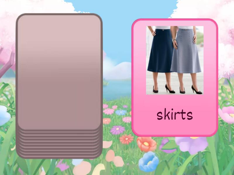 KB 1 unit 8 my clothes plurals - Speaking cards