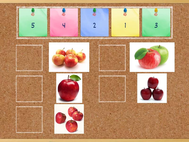 1-5 apples - Match up