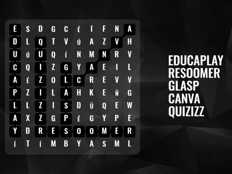 HERRAMIENTAS PARA LA EDUCACIÓN CON INTELIGENCIA ARTIFICIAL - Sopa de letras