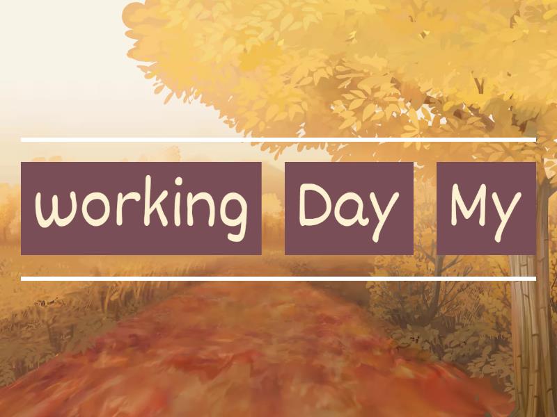 working day - Reordenar