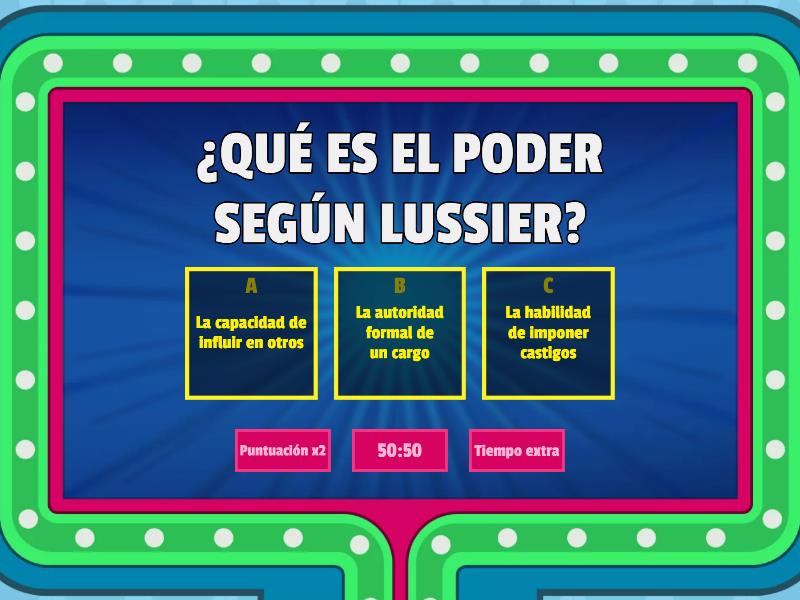 Poder y Negociación - Concurso de preguntas