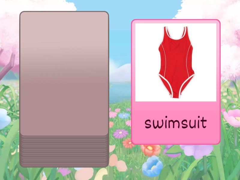 clothes vocabulary (song) - Speaking cards