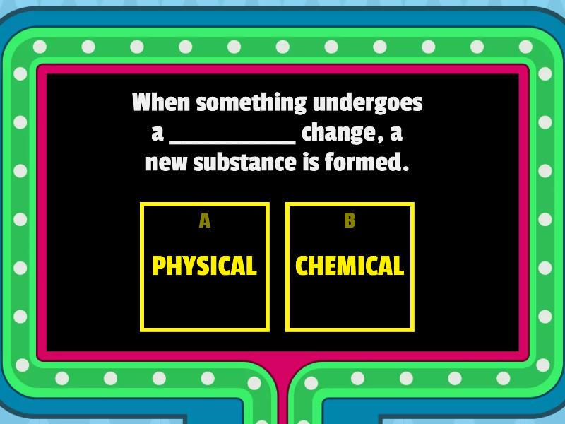 Matter Vocabulary - Gameshow quiz