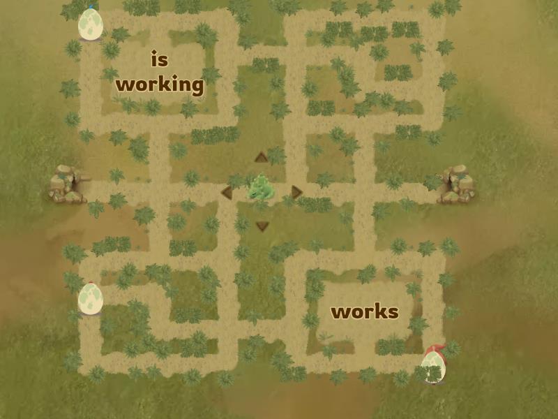 Present Simple / Present Continuous - Maze chase