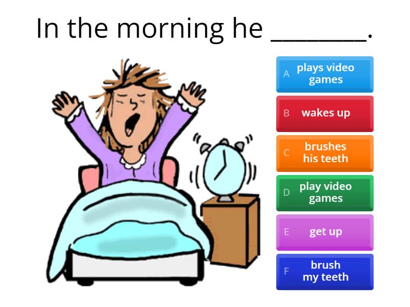 English Vocabulary (Daily Routines) - Quiz