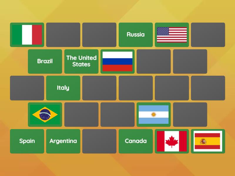 Country Flags - Matching pairs
