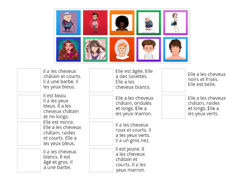 La description physique 3 - Match up