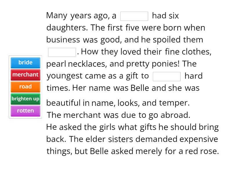 Beauty and The Beast - Complete the sentence