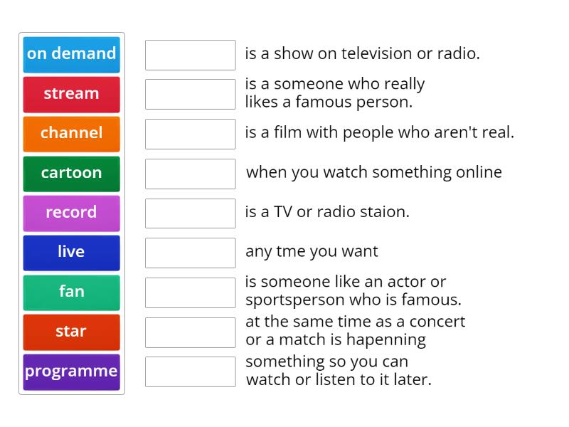 Prepare 2 Unit 17 - Match up