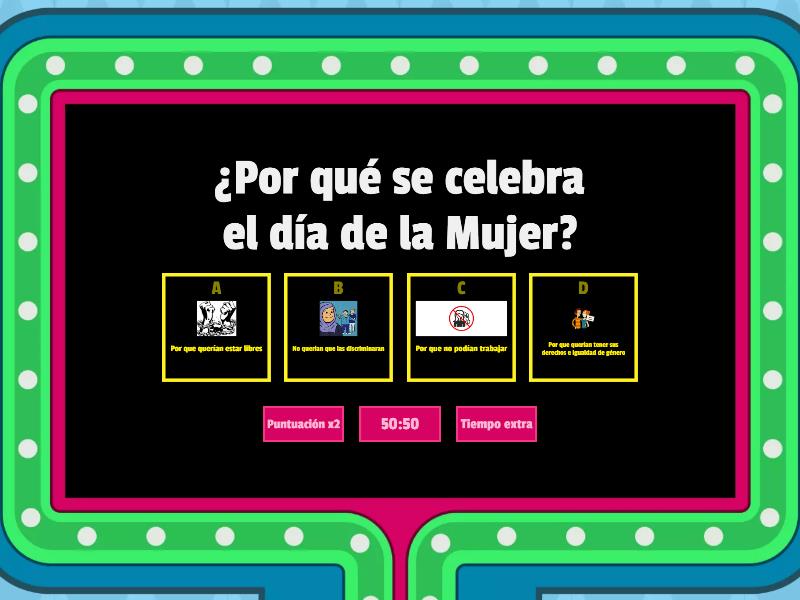 2024 ¿Qué tanto sabes del dia de la mujer? - Gameshow quiz