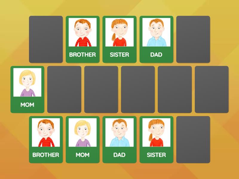Family members - Matching pairs