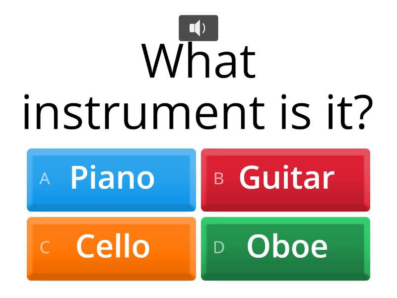 Musical Instruments - Listen - Quiz