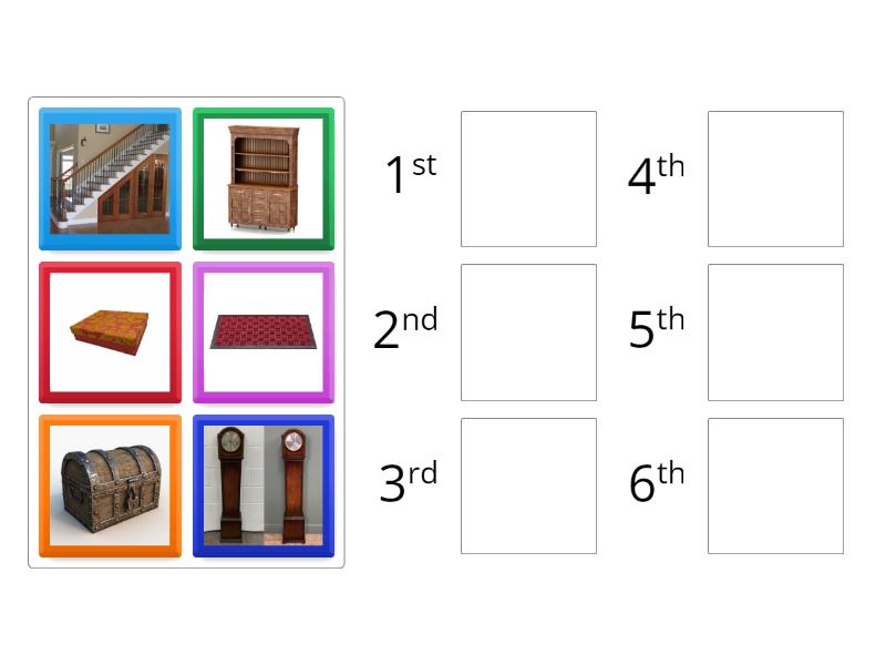 Put the pictures in order - Rank order
