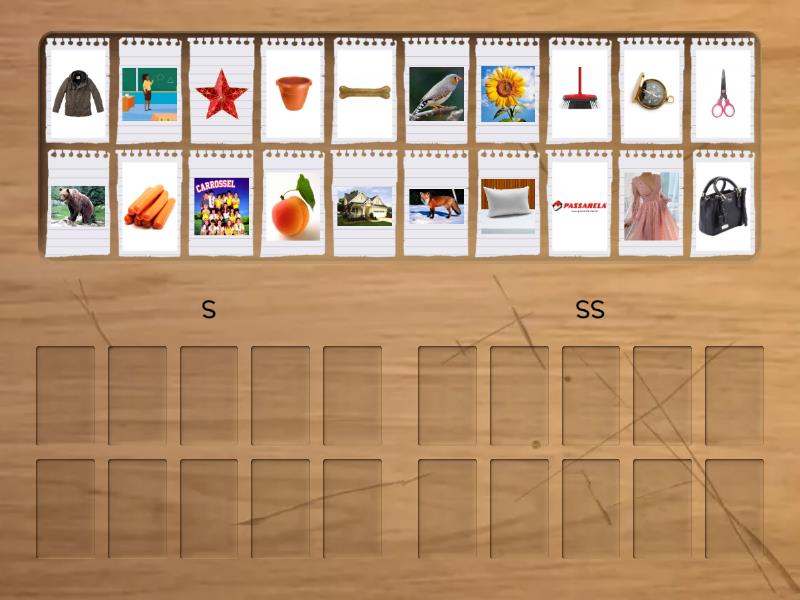 Palavras com S e SS - Group sort