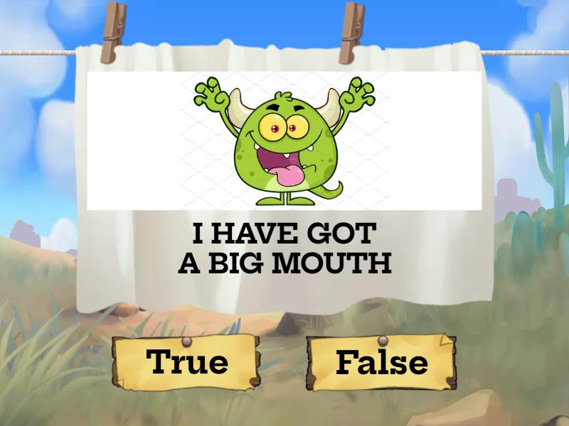 Body Parts - True or false