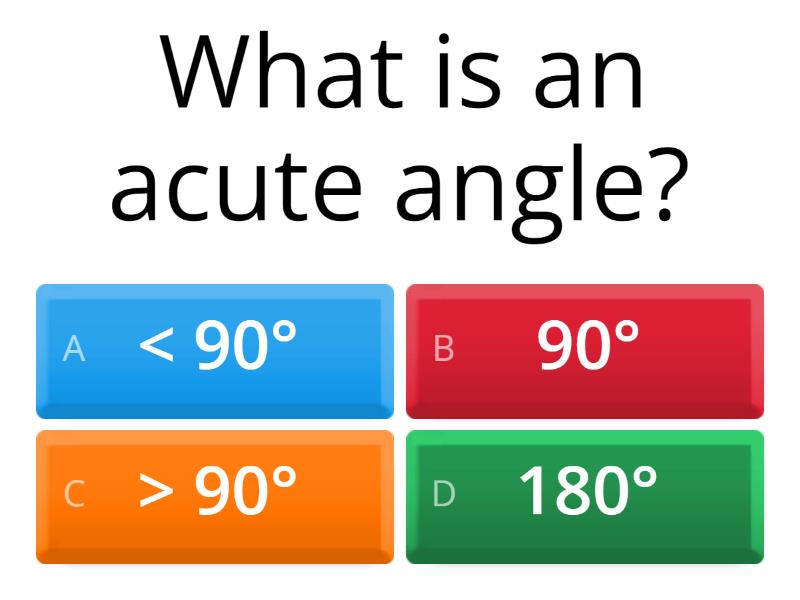 Understanding Angles - Quiz