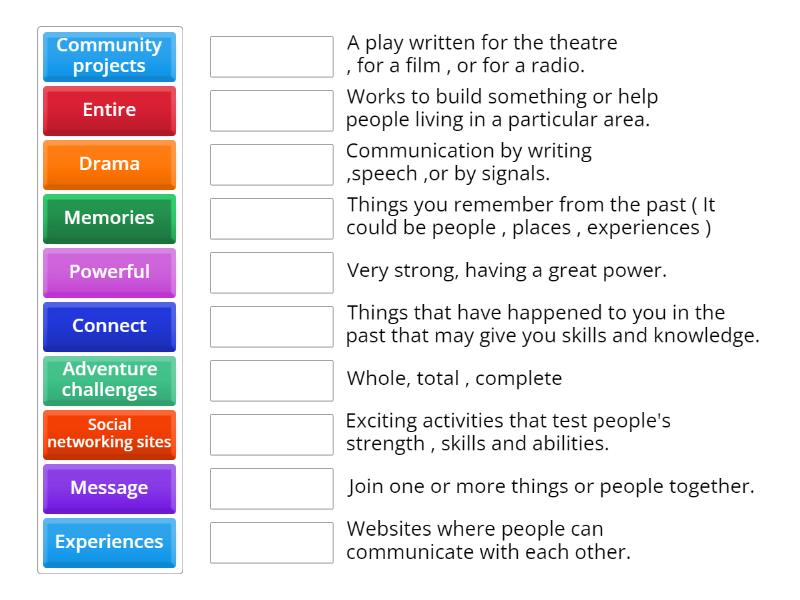 Connections - Match up