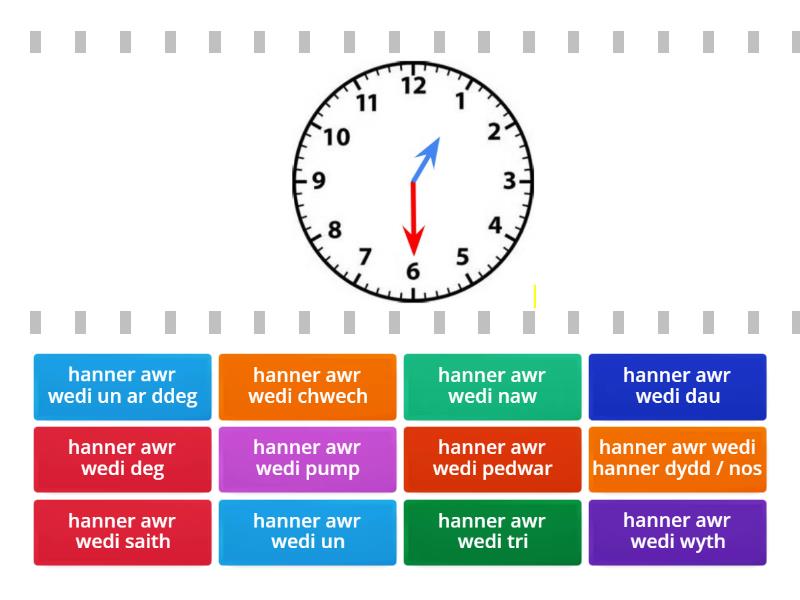 Gêm 2 - hanner awr wedi - Find the match