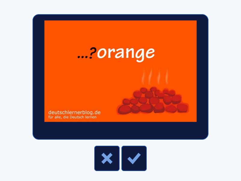 Deutsche Farben - Flash cards