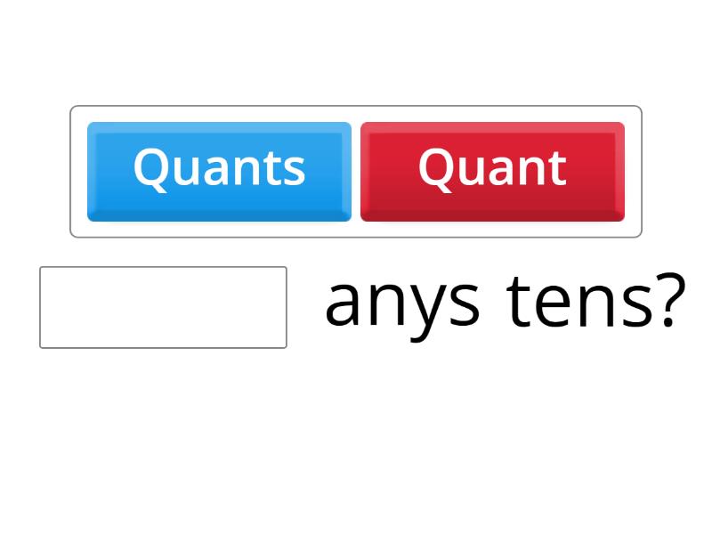 Quant, quanta, quants, quantes - Complete the sentence
