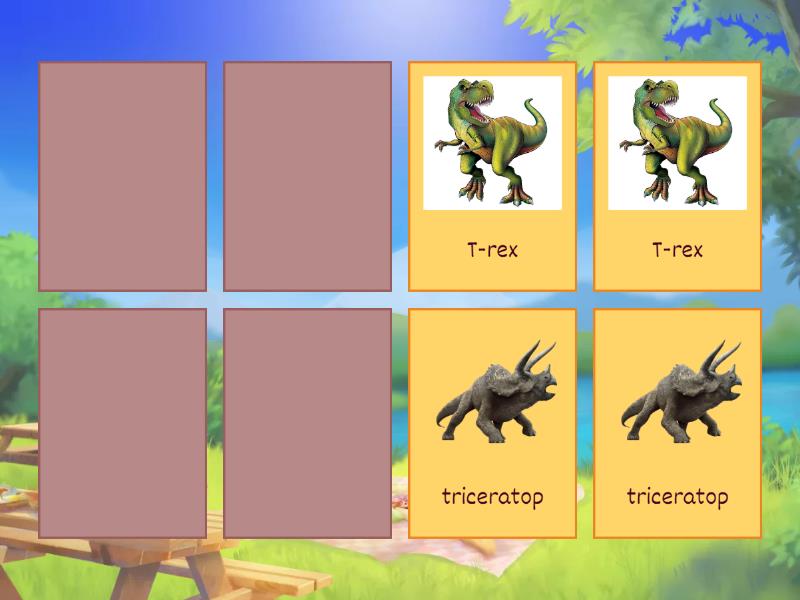 Dinosaurs - Matching pairs