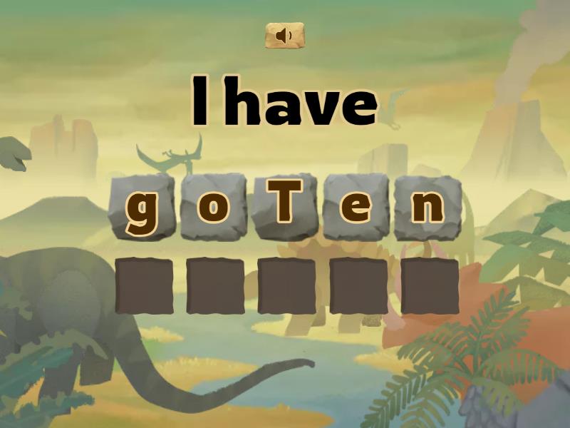 Y6 Key Verbs we have already used with sound files - Anagram