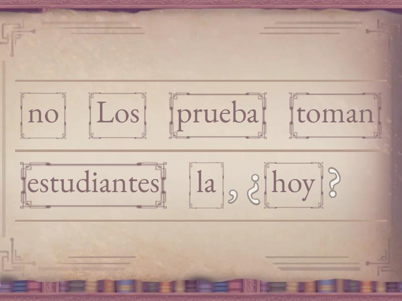Lección 2 - Questions in Spanish - Intonation and Tags - Unjumble