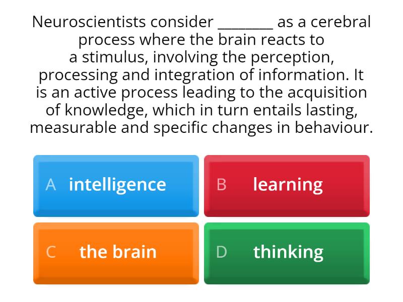An ABC of the Brain - Cuestionario