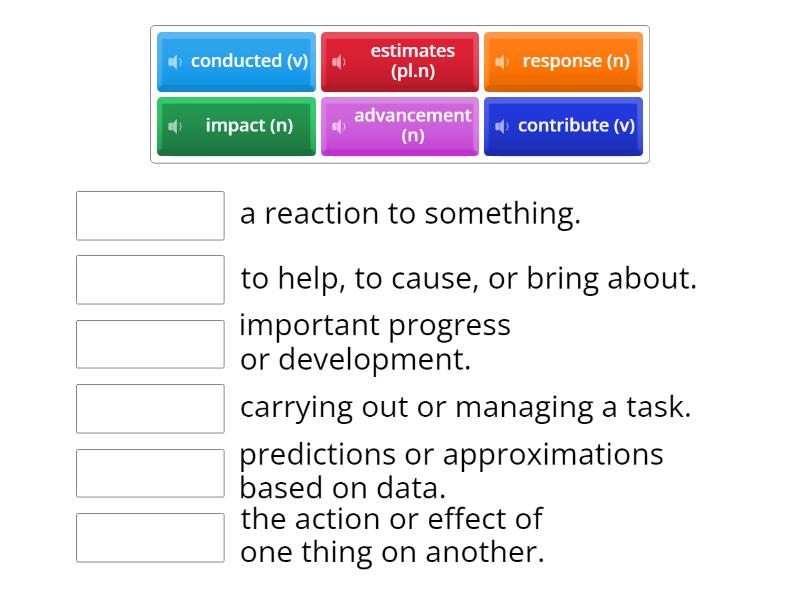 Prep 2024 Video Games- Vocabulary - Match up