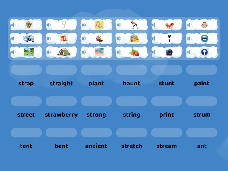 Blends 'nt' & 'str' - Match up