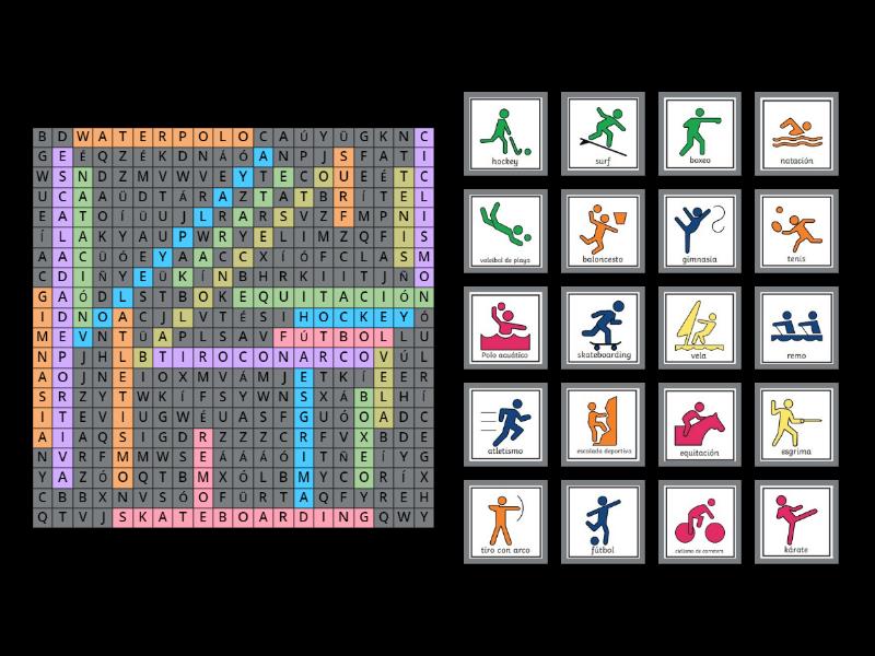SOPA DE LETRAS DEPORTES - Wordsearch