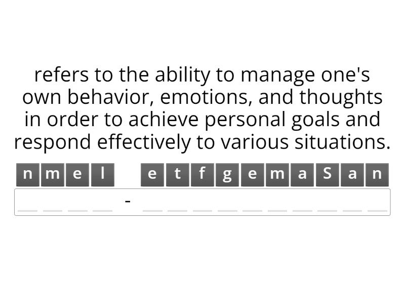 Self-Management - Anagrama