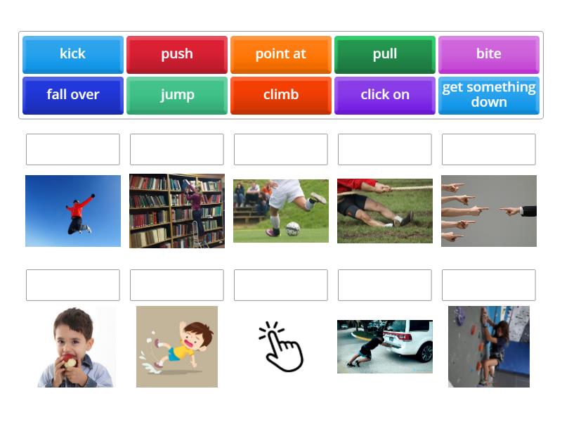 speak out physical verbs - Match up