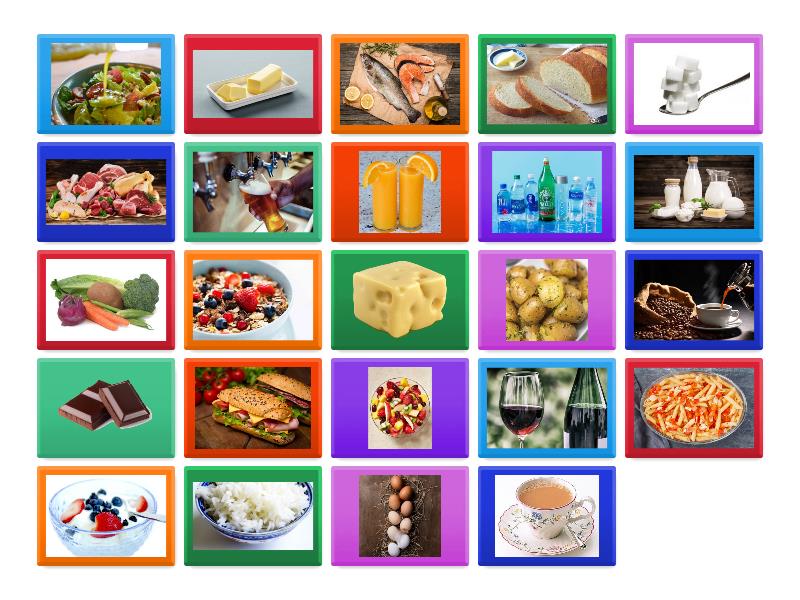 A1-A2: Food Vocabulary - Flip tiles