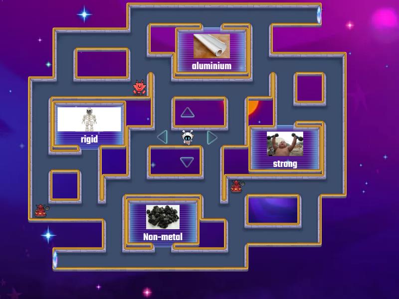 Metals and Non-Metals Matching Vocabulary - Maze chase